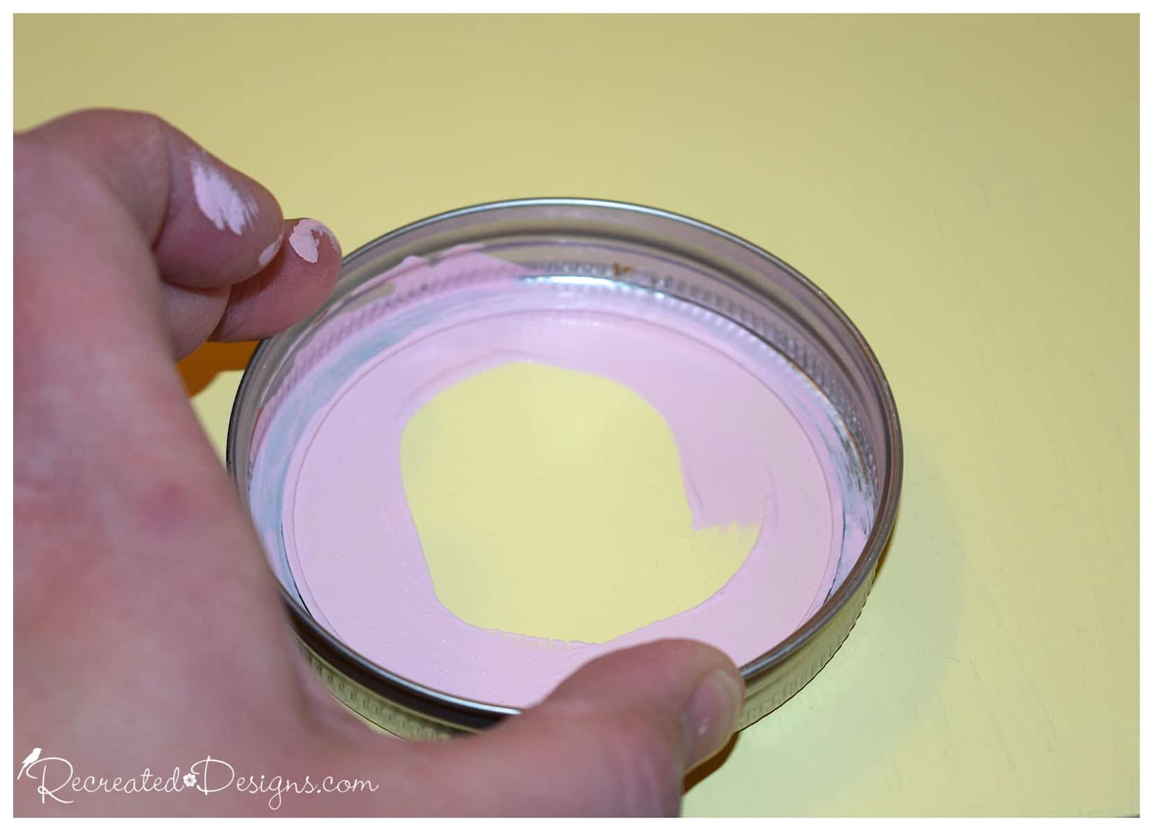 Mason Jar Ring Polka Dots - Recreated Designs