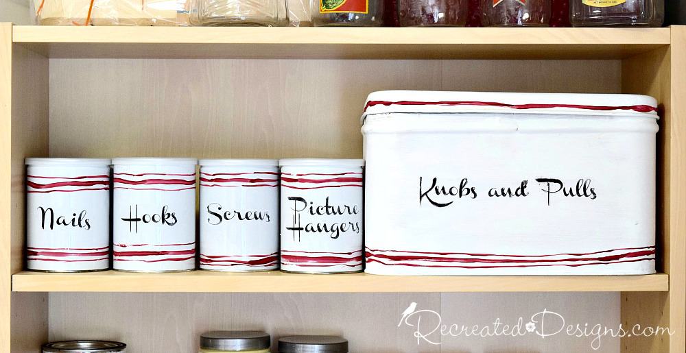 Upcycling Tin Cans Into Vintage Inspired Storage - Recreated Designs
