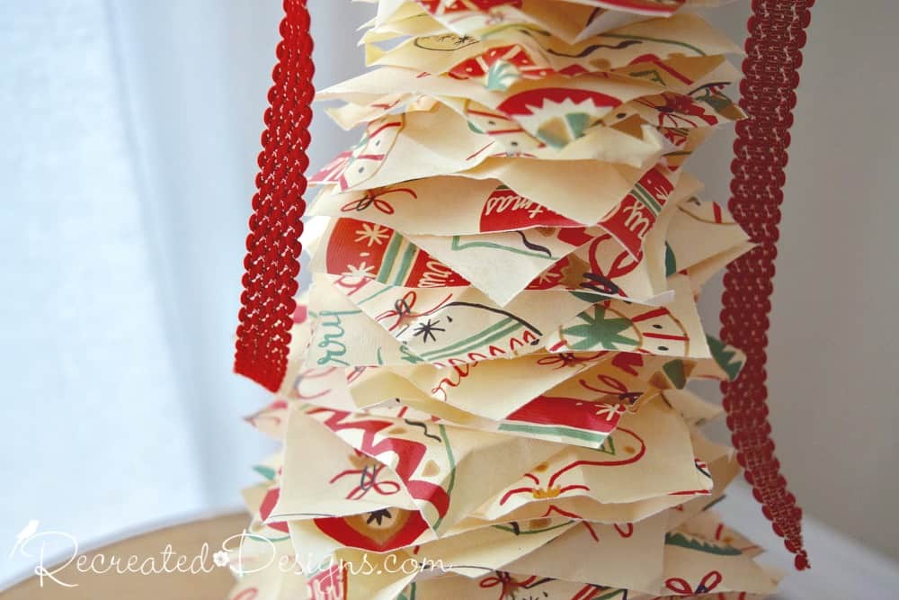 Pretty Christmas Paper Makes the Most Adorable Tree - Recreated Designs
