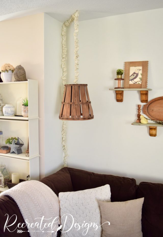 How to Make a Quick DIY Lamp Cord Cover Out of Fabric - Recreated Designs