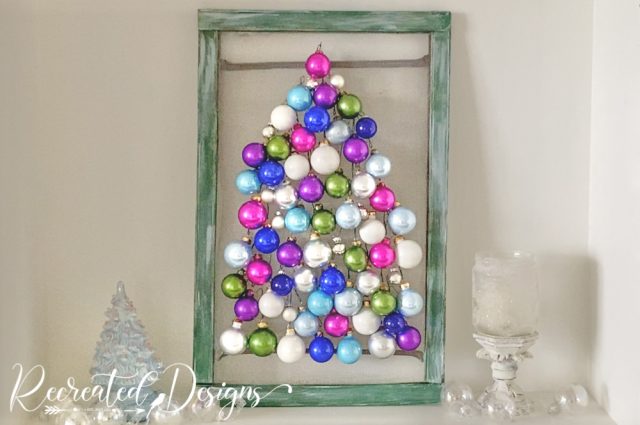 Make a Totally Unique Christmas Tree Out of an Old Screen Window ...