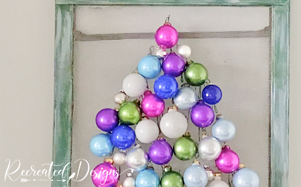 Make a Totally Unique Christmas Tree Out of an Old Screen Window ...