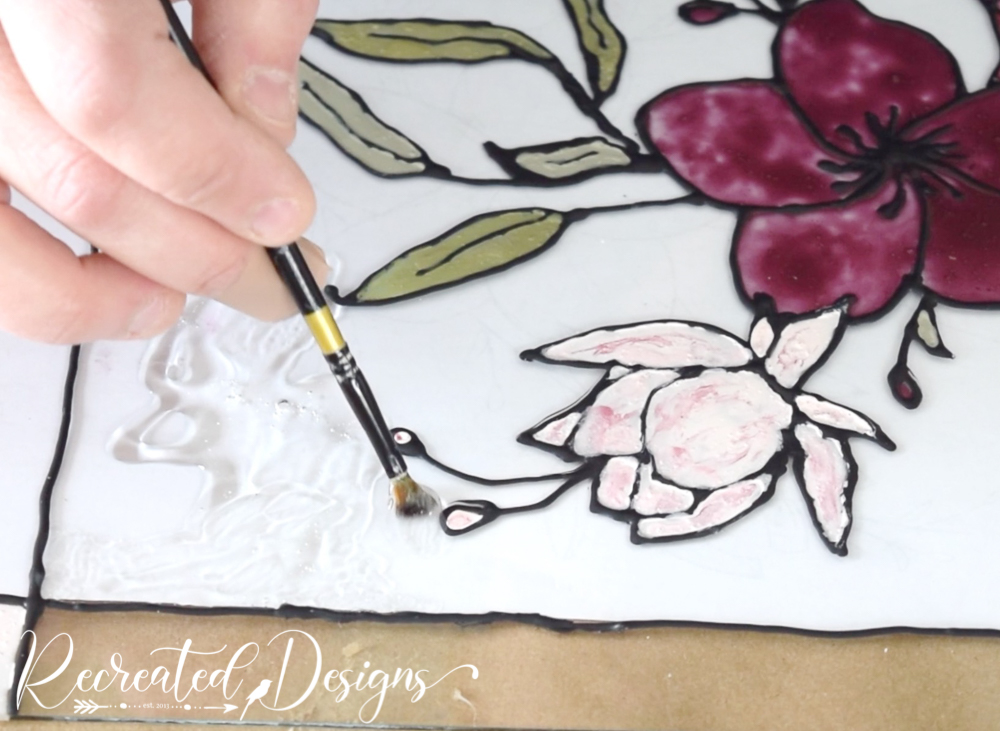 How to Make Stunning Faux Stained Glass With Just Glue and Paint ...